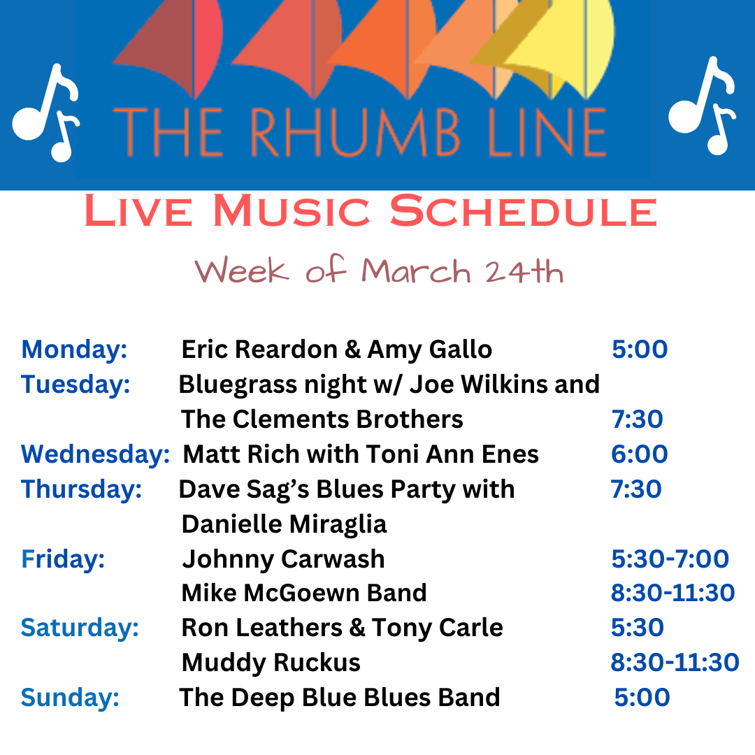 Live Music Schedule This Week at the Rhumb Line – Good Morning Gloucester