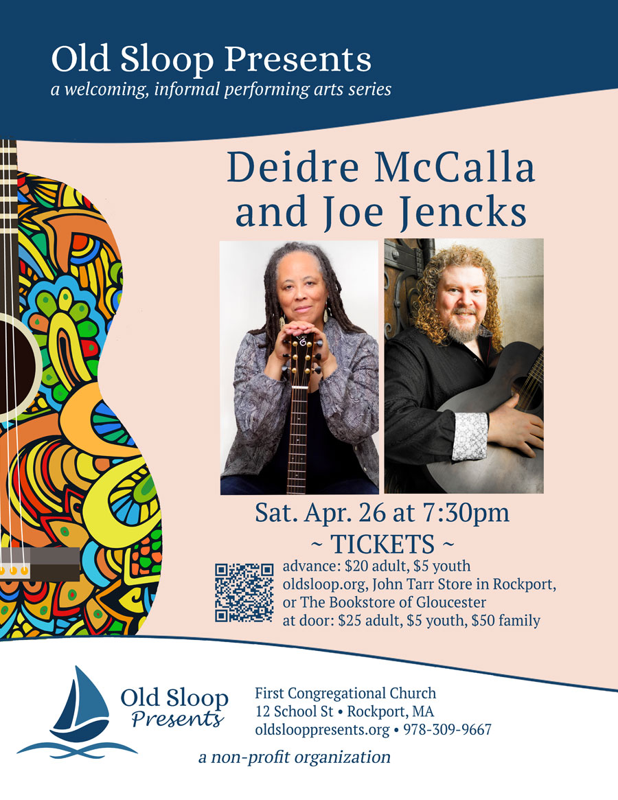 The next Old Sloop Presents concert will take place Saturday, April 26 ...