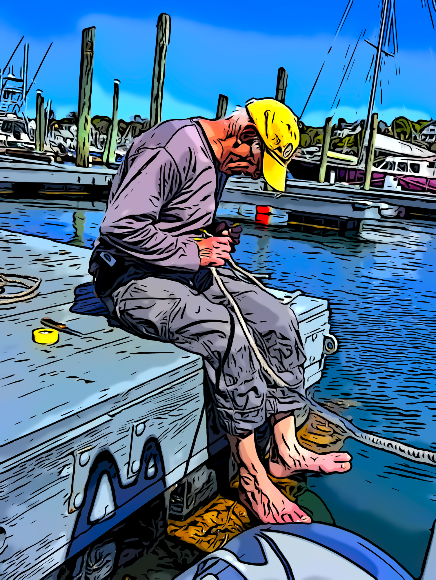 Splicing dock lines – Good Morning Gloucester