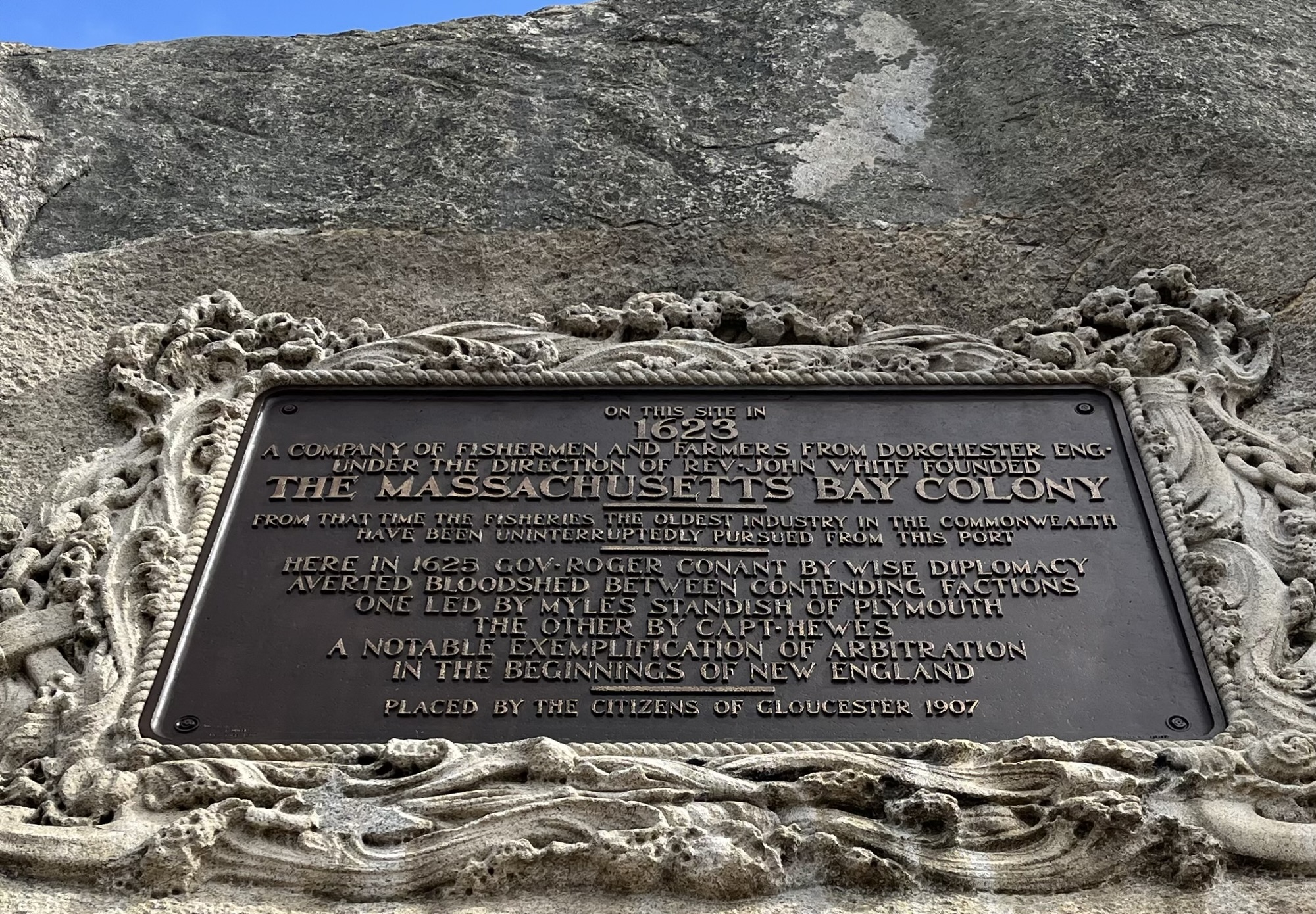 Massachusetts Bay Colony 1623 Good Morning Gloucester