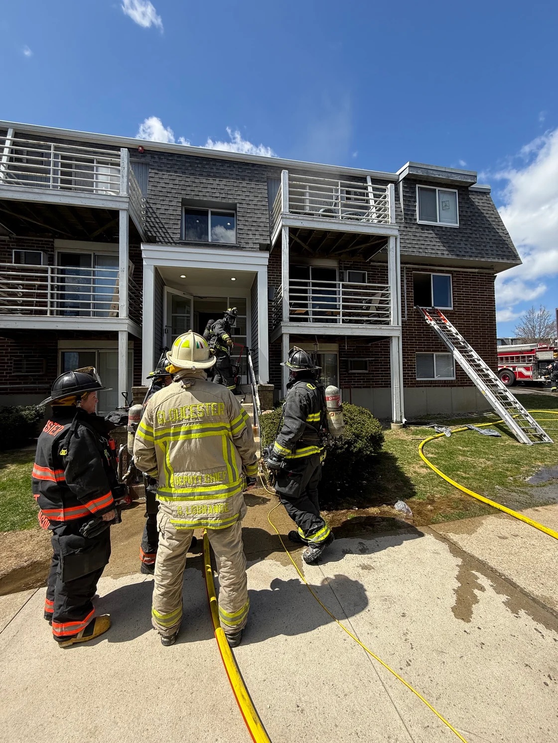 Gloucester Fire extinguished a fire in the kitchen of an apartment ...