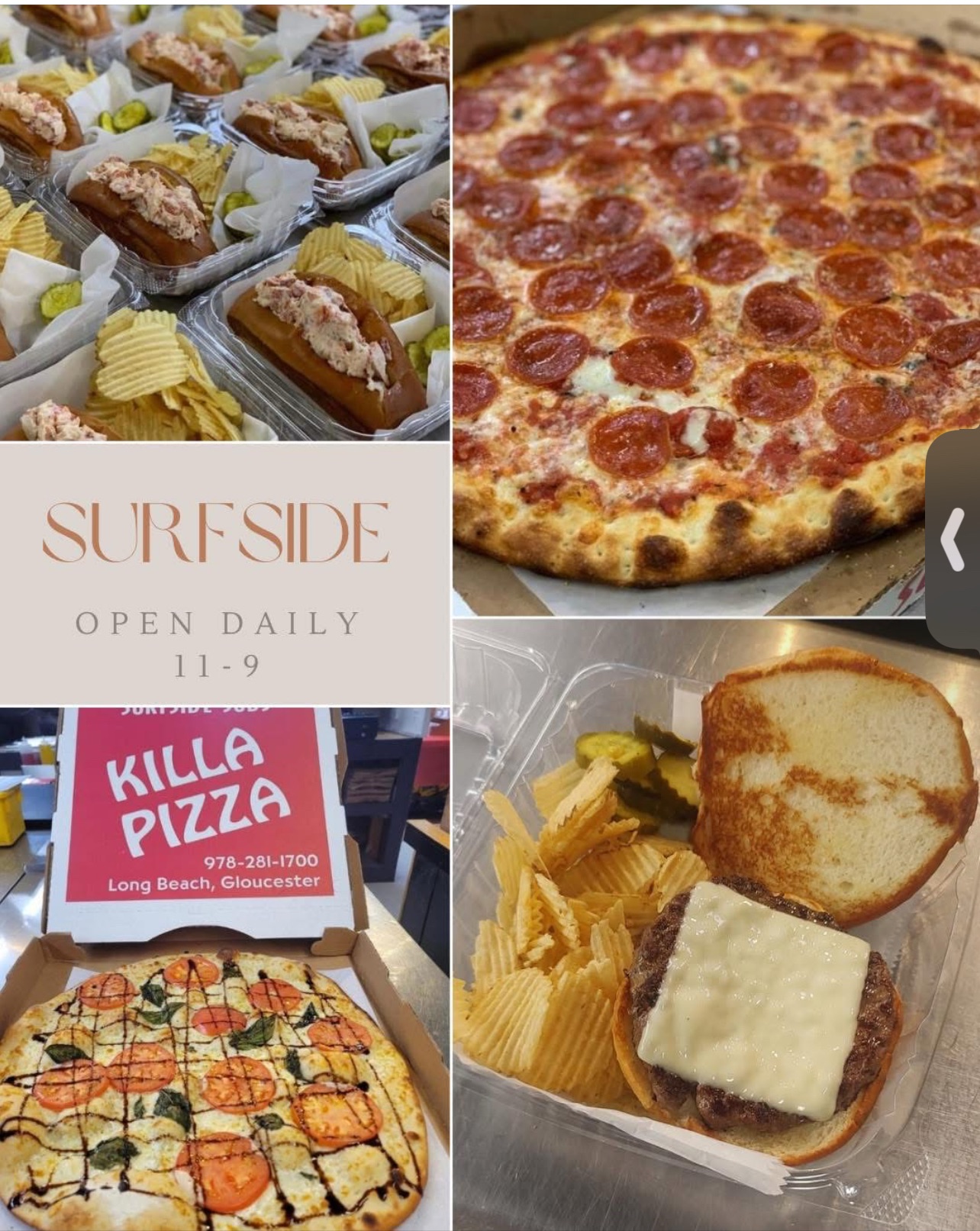 Surfside Subs and Pizza Sunday 5/4🎉𝓣𝓸𝓭𝓪𝔂’𝓼 𝓢𝓹𝓮𝓬𝓲𝓪𝓵𝓼🎉🦞Lobster Rolls $19. ...