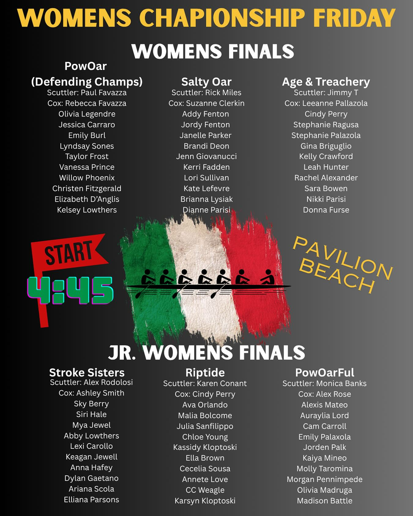 Championship Friday for women’s seine boats is set. Friday night St ...