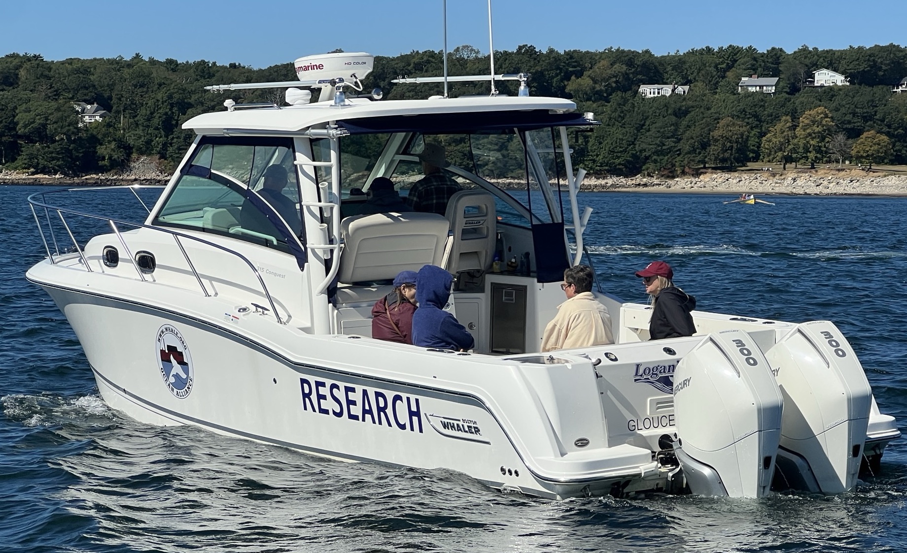 Ocean Alliance Beautiful Boston Whaler 315 Conquest Research Boat With ...