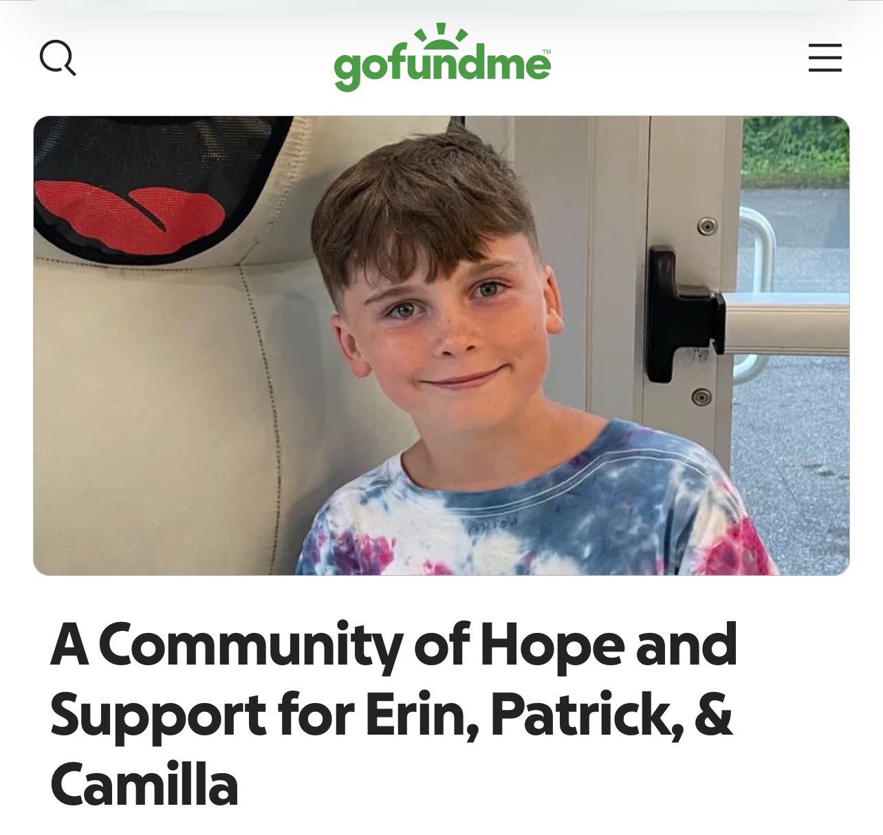 Patrick Wetson is a 9 year old boy living in Hamilton, MA with his ...