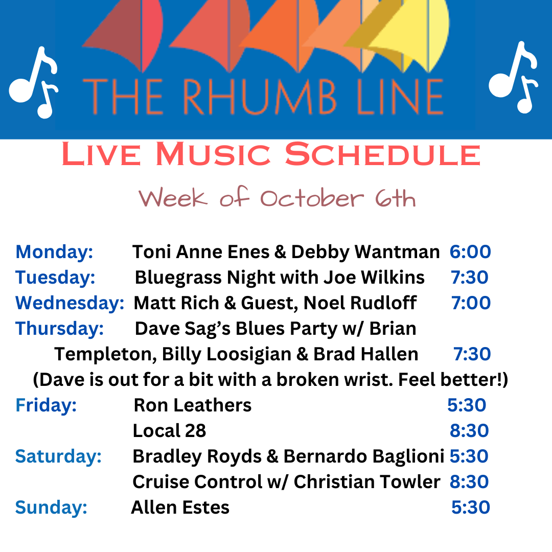 The Rhumb Line’s Live Music Schedule – Good Morning Gloucester