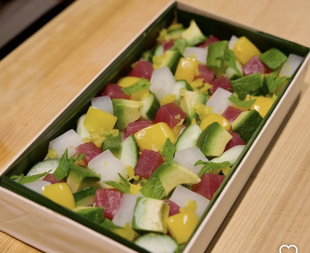 Wicked BEX. Fresh big eye Tuna with delight vegetables and wicked BEX ...