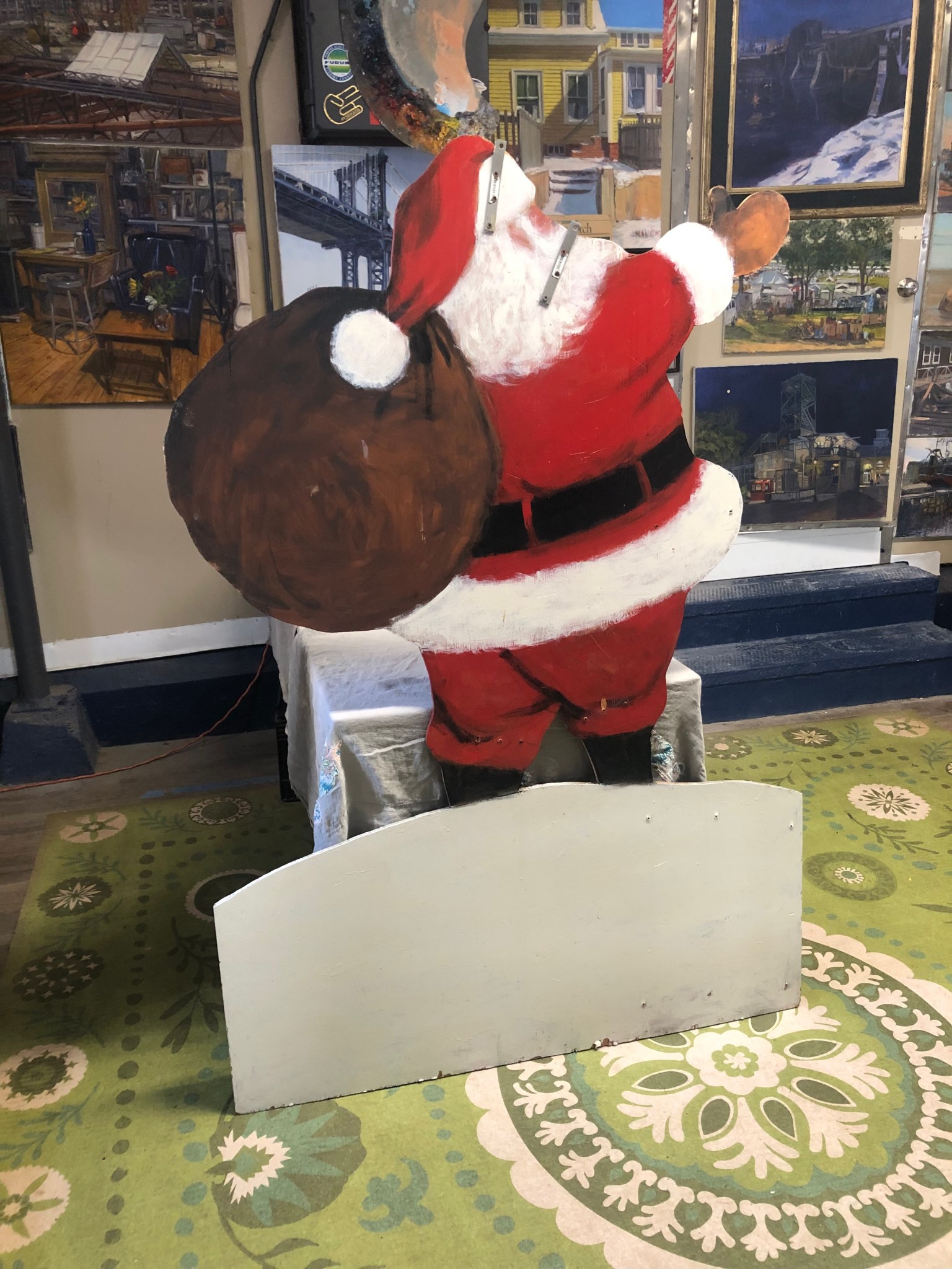 Vintage Photo op! Arman Sindoni’s life size Santa is visiting LaPierre ...