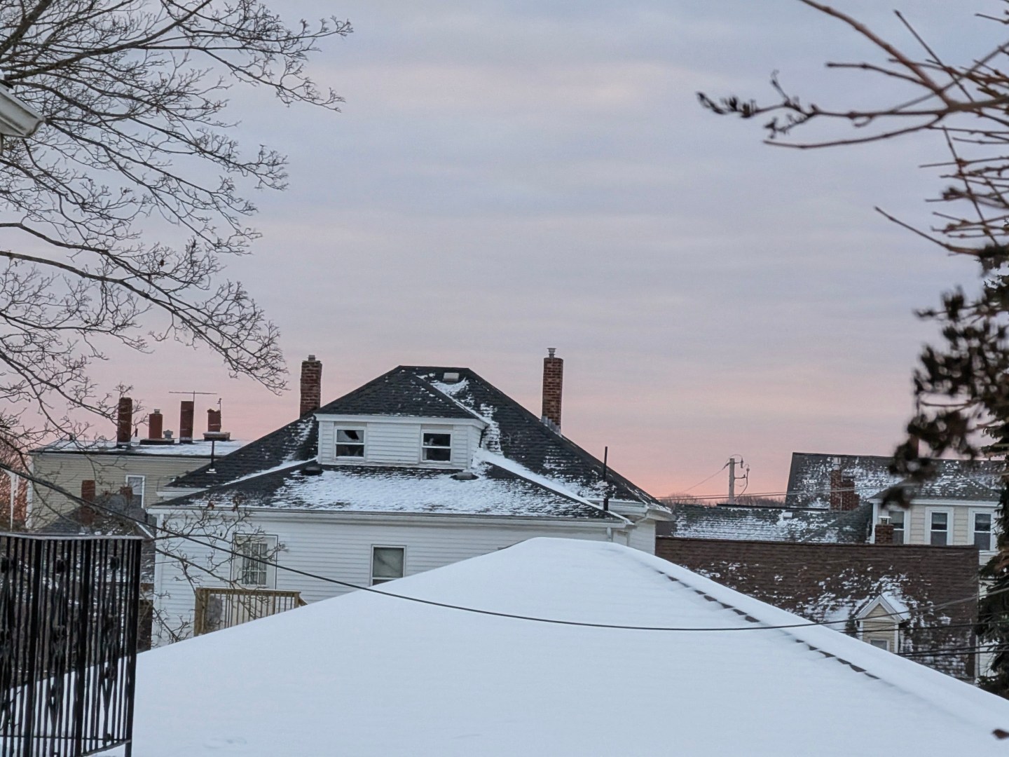Snowman, roofs, and rise. Winter in #GloucesterMA – Good Morning Gloucester