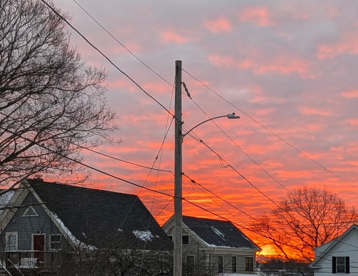 Snowman, roofs, and rise. Winter in #GloucesterMA – Good Morning Gloucester