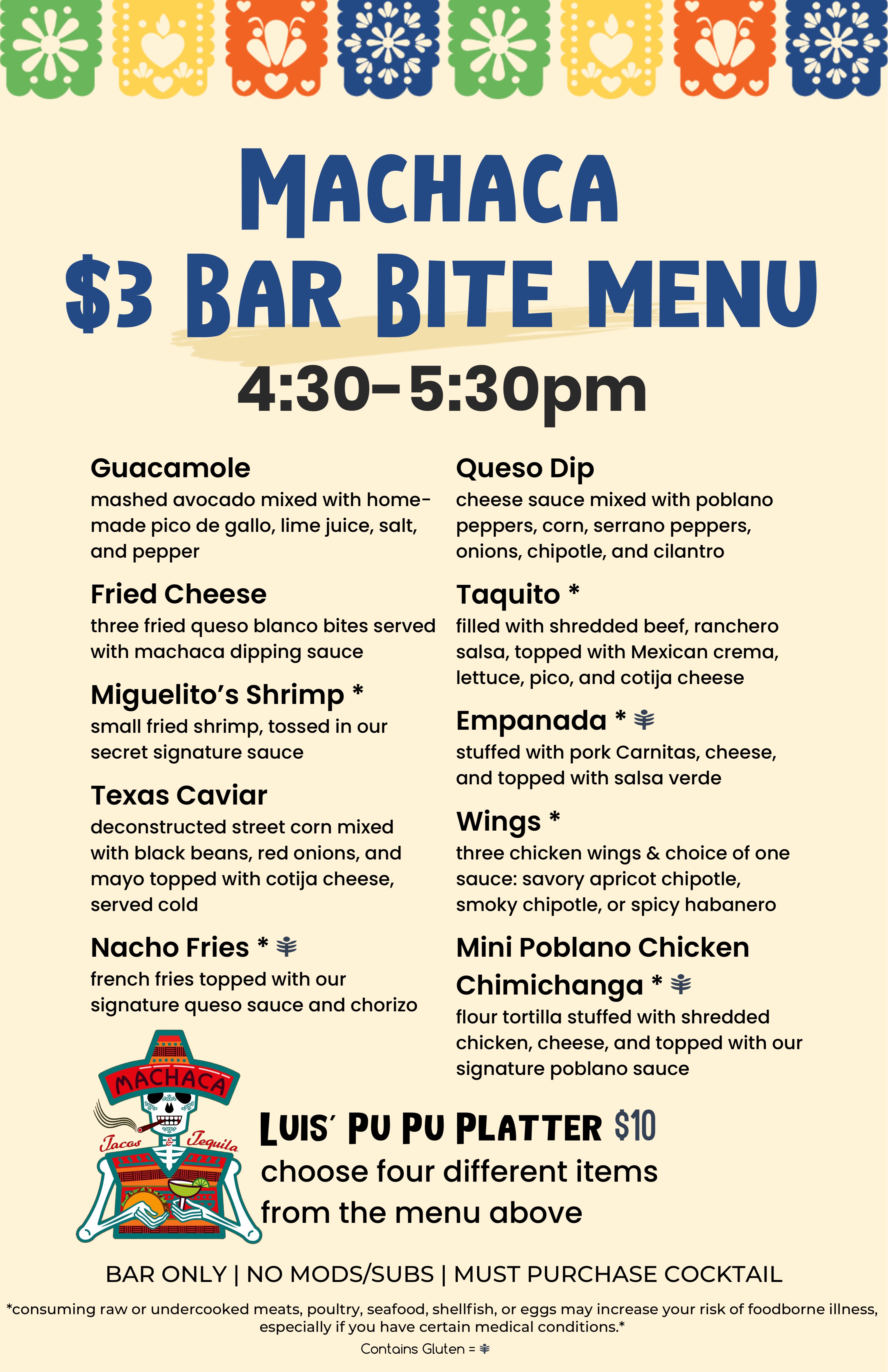 🍺$3 Bar Bite Menu at Machaca 🥟 – Good Morning Gloucester