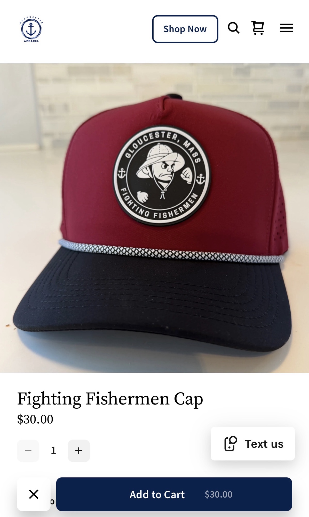 Fighting Fishermen 3D Rubberized Logo Performance Cap Now Available For ...
