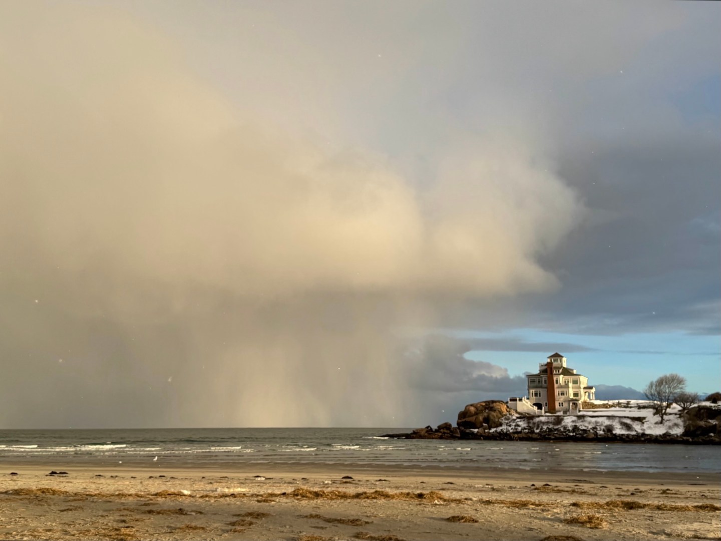Snow squall approaching Good Harbor beach – Good Morning Gloucester