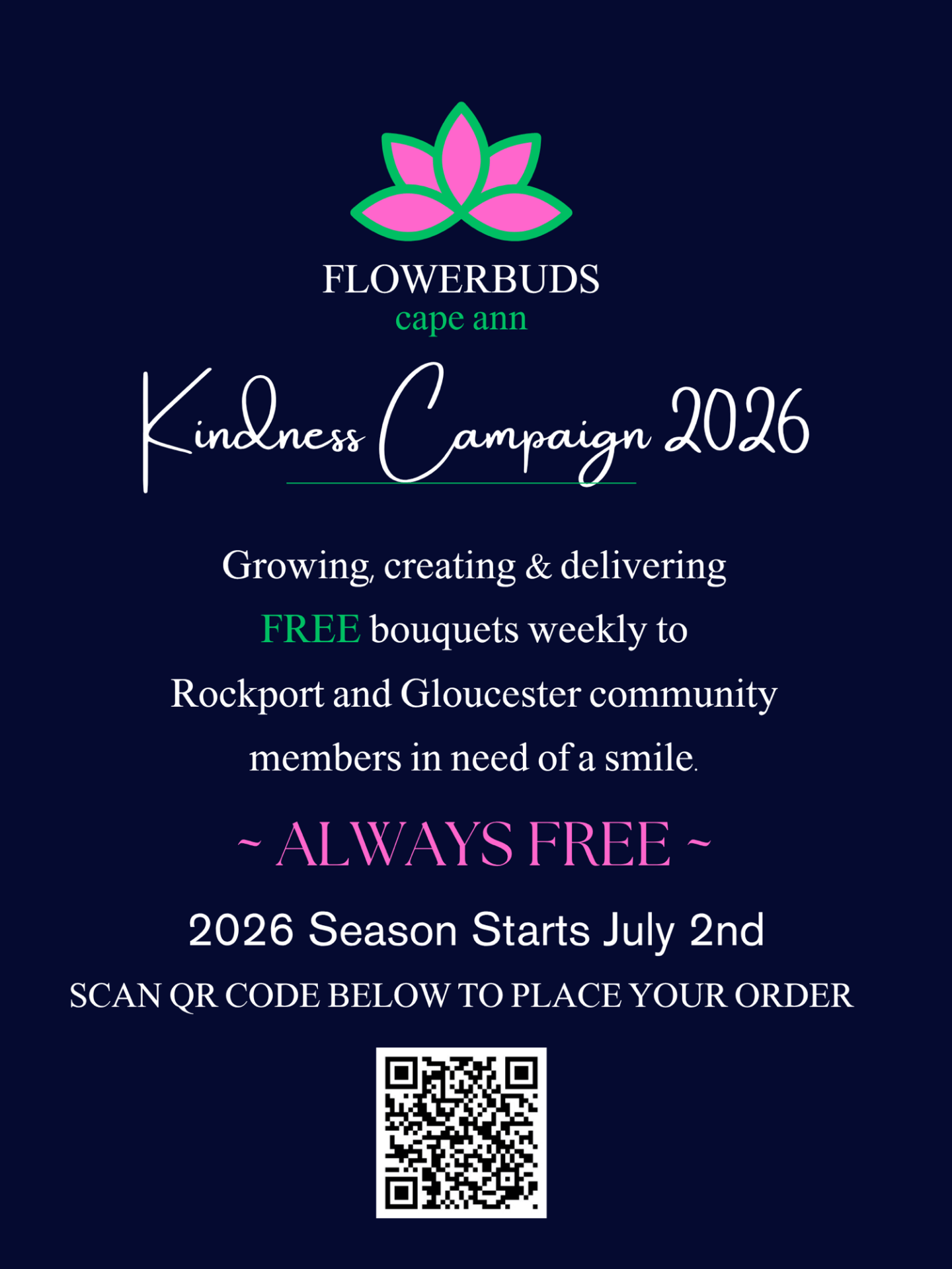Flower buds Kindness Campaign – Good Morning Gloucester